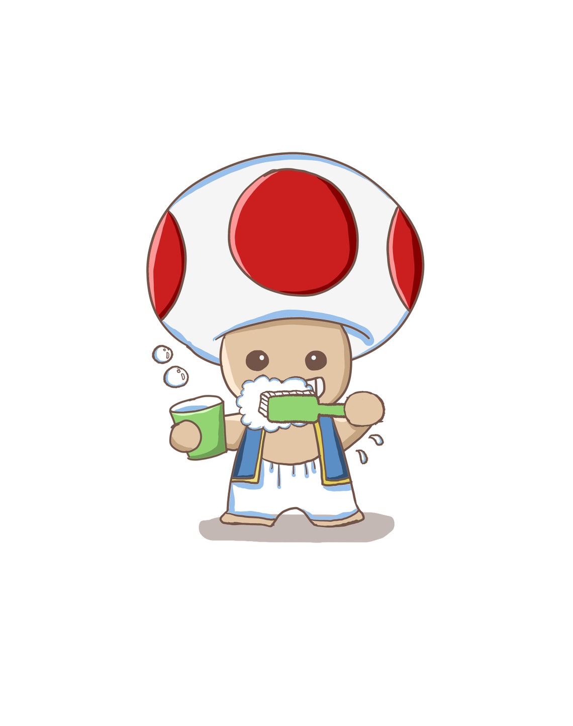 Set of 6 Video Game Brothers Characters Kids Bathroom Instant Digital ...