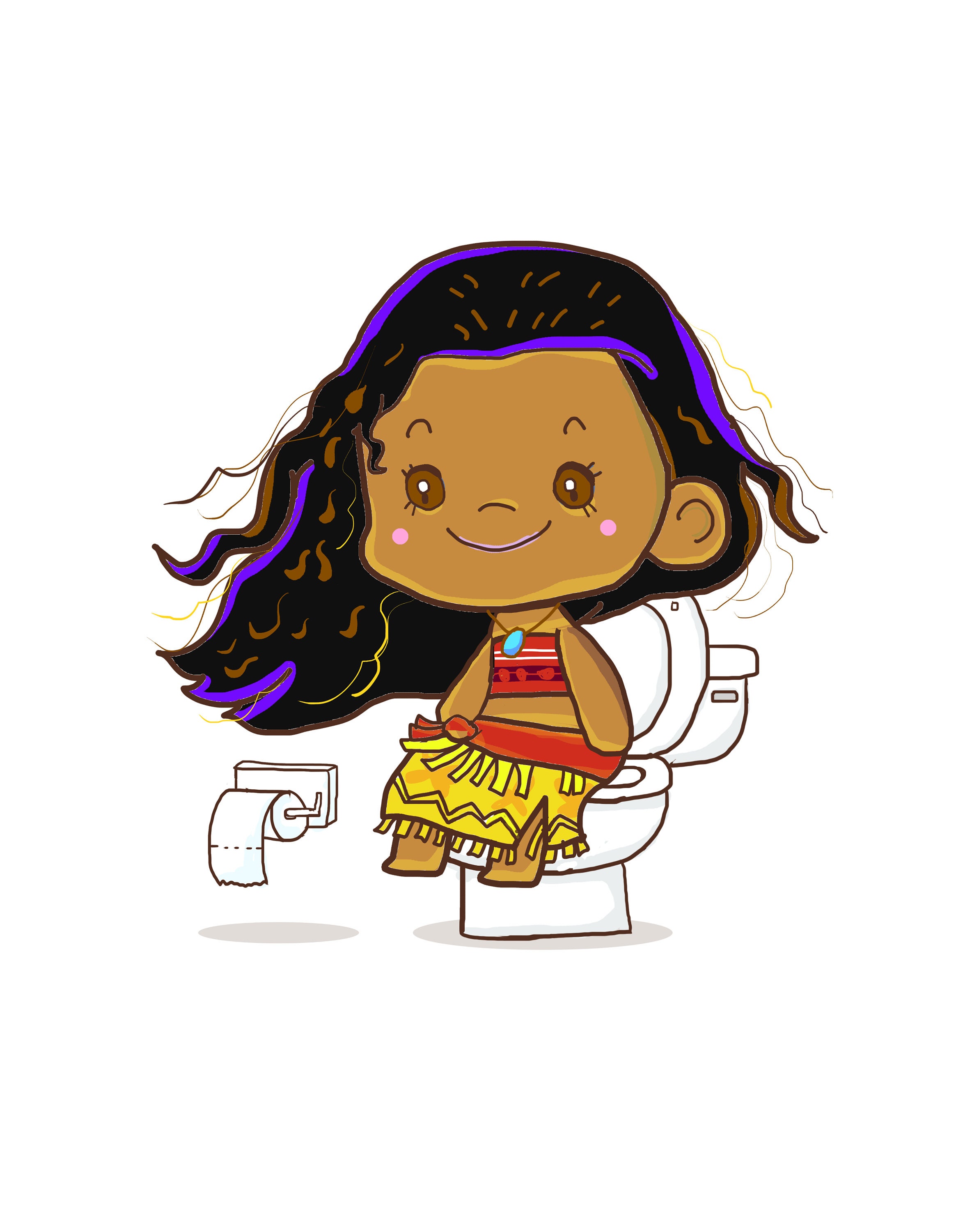 Set of 6 Princess Kids Bathroom Bedtime Prints Instant Download Wall ...