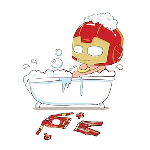 Set of 6 Superhero Kids Bathroom Bedtime Daily Chores Routine Instant ...