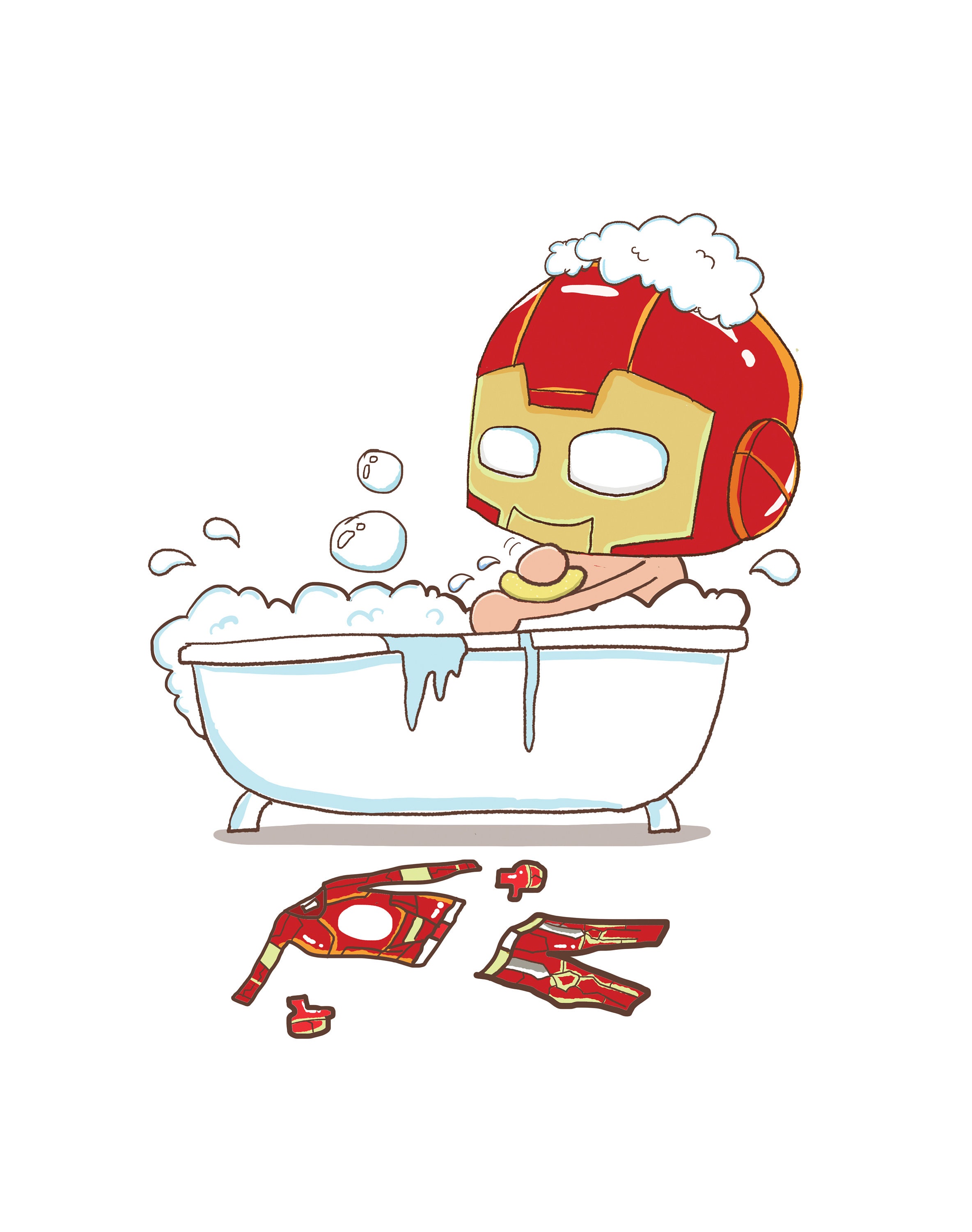 Set of 4 Superhero Kids Bathroom Wash Hands Chores Routine Instant ...