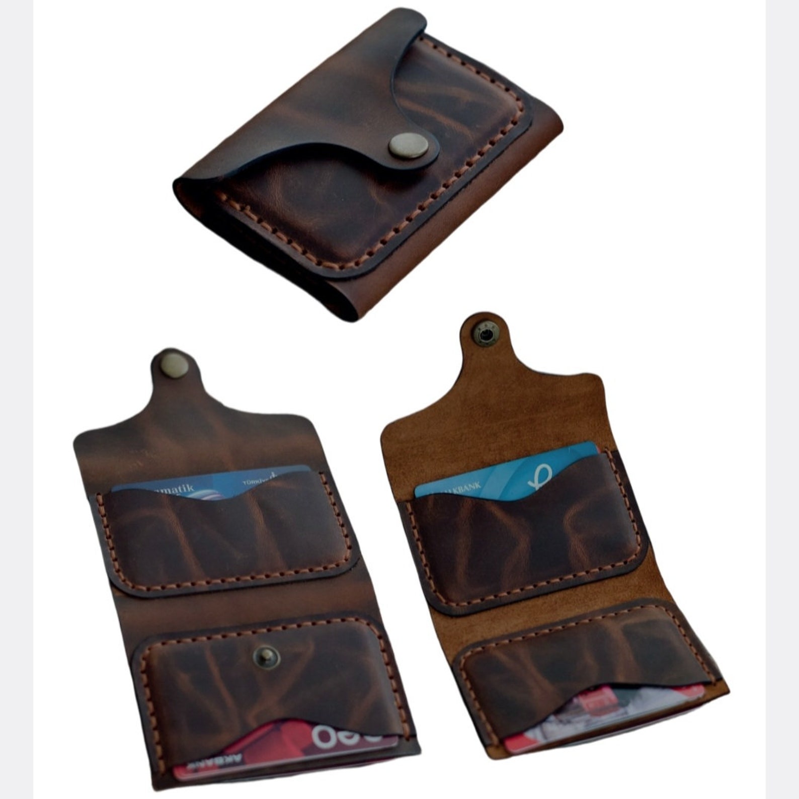 Template) Handmade Leather Bifold Wallet, Card Holder Pattern, Wallet ...