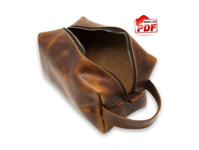 Template SM and L Sizes Too Cosmetics Dopp Kit Leather - Etsy