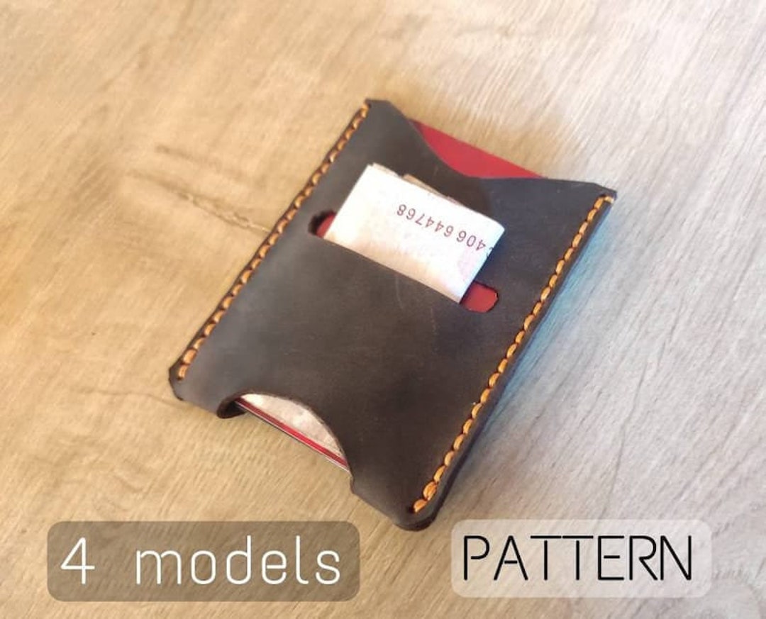 Template (4 Model) Card Case, Credit Card Holder Pattern, Wallet Pdf - Etsy