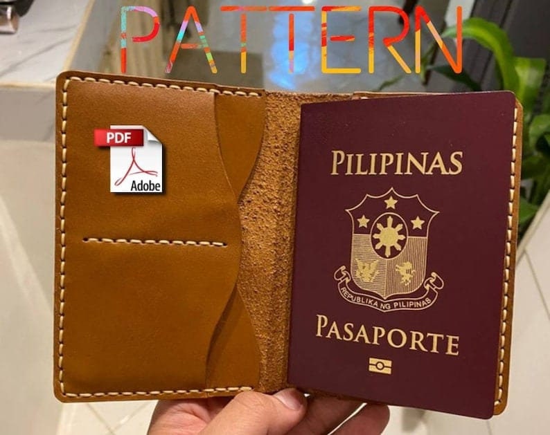Template Passport Wallet, Passport Case Pattern, Passport Wallet Pdf - Etsy