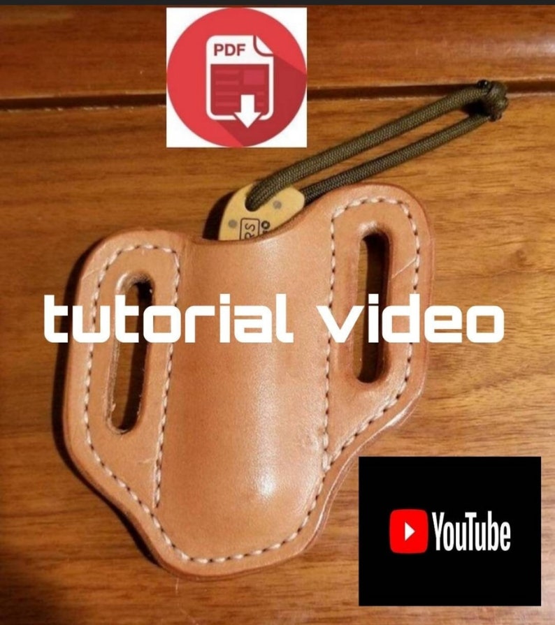 Knife Sheath Template Pattern, Pocket Knife Case Pdf, Leather Products ...