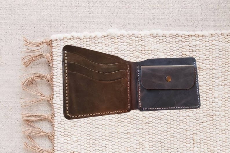 Leather Bifold Wallet Template Pattern, Handmade Men Wallet , Wallet ...