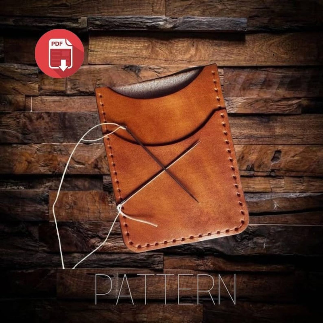 Card Holder Template Pattern, Card Case Pattern, Wallet Pdf, Card ...