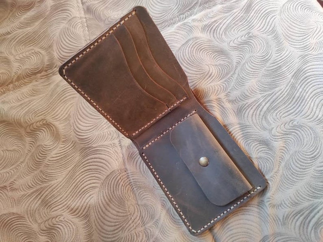 Leather Bifold Wallet Template Pattern, Handmade Men Wallet , Wallet ...