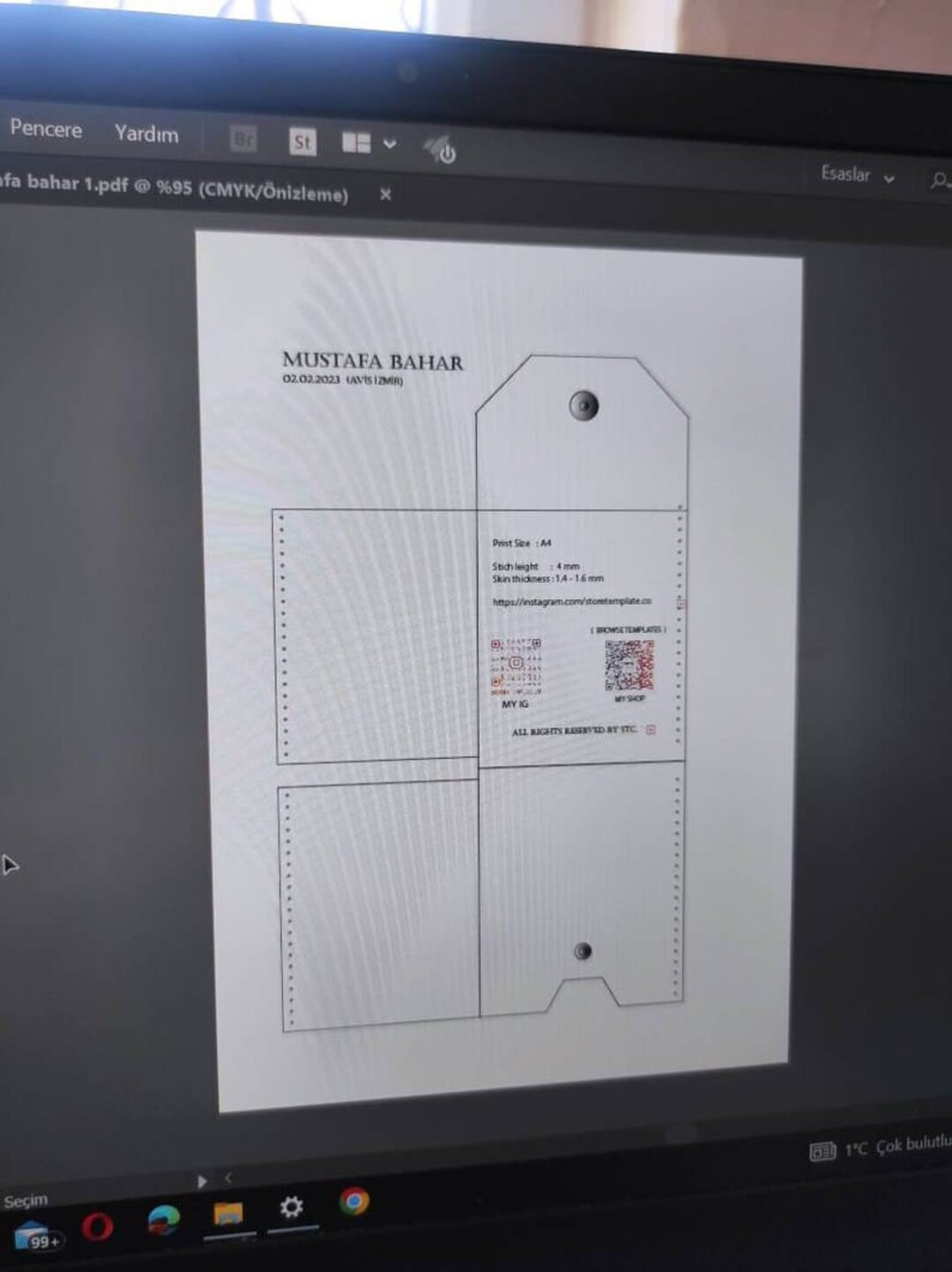 Small Card Case Template, Slim Card Holder Pattern - Etsy