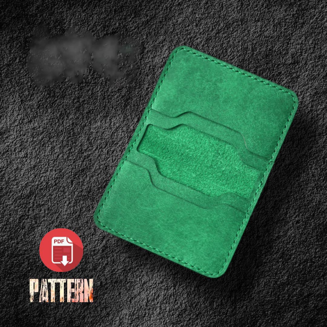 Template) Leather Bifold Wallet, Card Holder Pattern, Wallet Pdf, Card ...