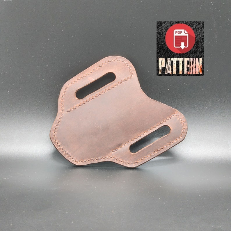 Knife Sheath Template Pattern, Pocket Knife Case Pdf, Leather Products ...
