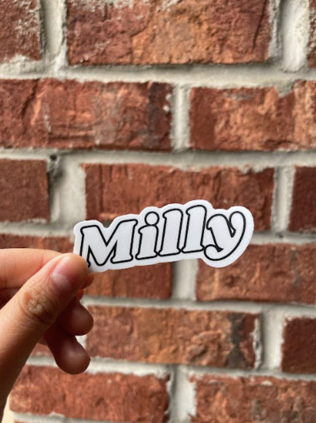 Milly Sorority Girl Font Matte Sticker - Etsy