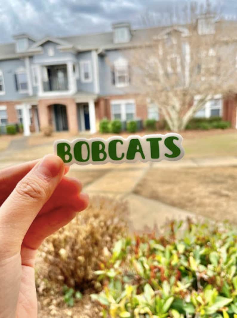 GCSU Green Happy Days Bobcat Matte Sticker - Etsy