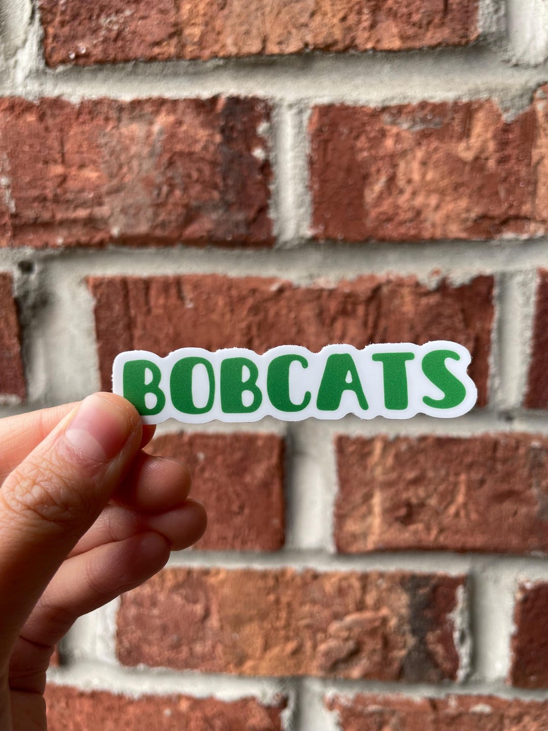 GCSU Green Happy Days Bobcat Matte Sticker - Etsy