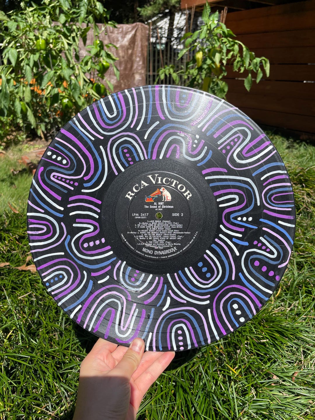 Rainbow Road Painted Vinyl Record - Etsy