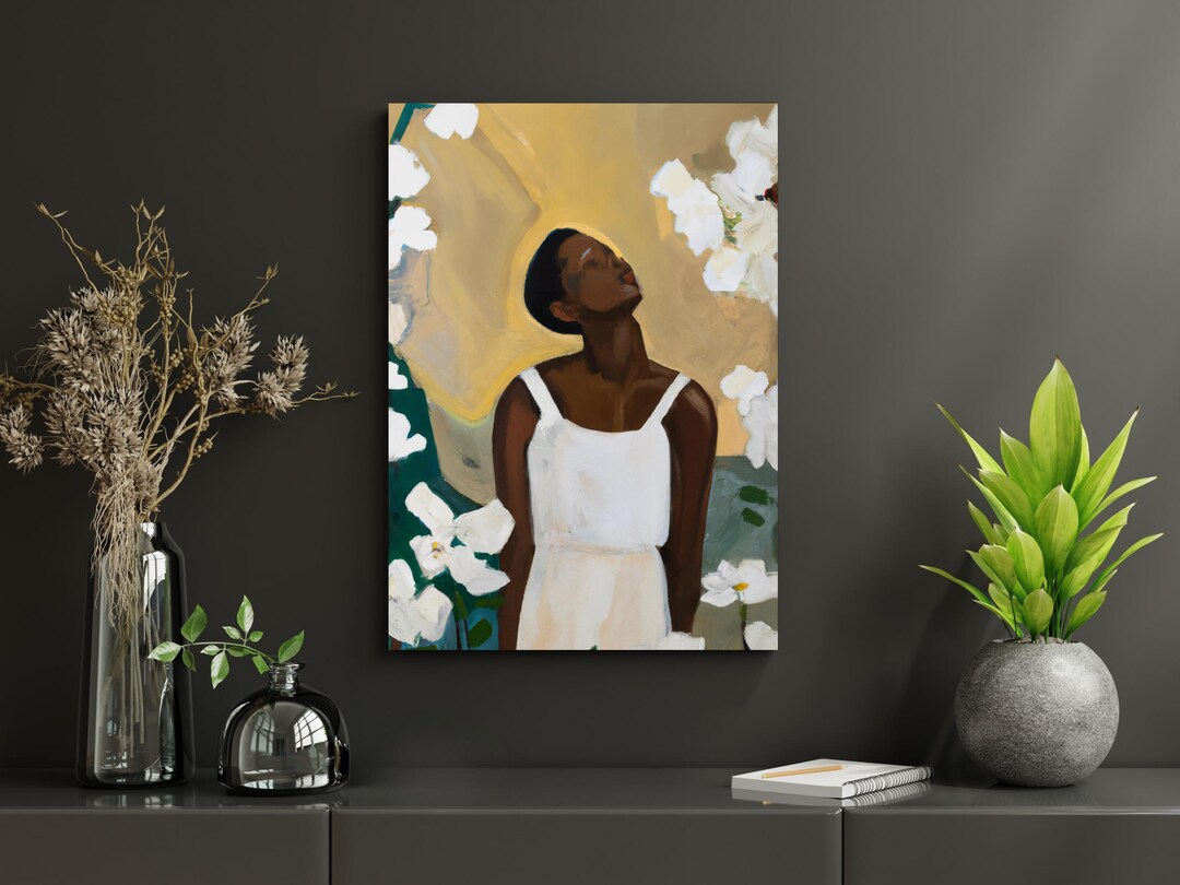 Daisy, Poster Print | Black Art Painting, African American Artwork ...