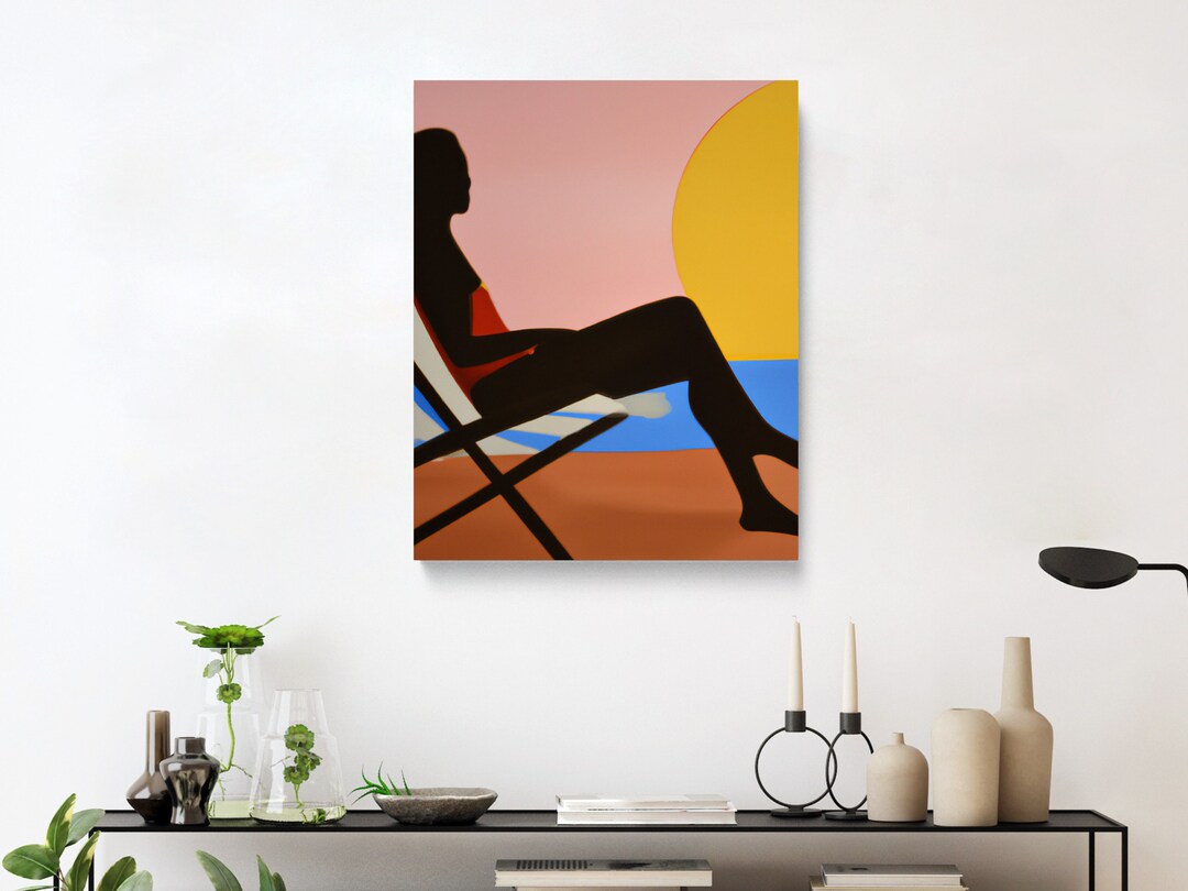 Unbothered, Fluid Series Wrapped CANVAS Black Art for the Home, African ...