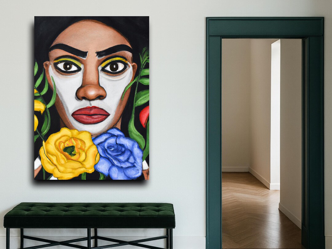 Elzora, Garden Series, Matte CANVAS Wall Art | Impressionist African ...
