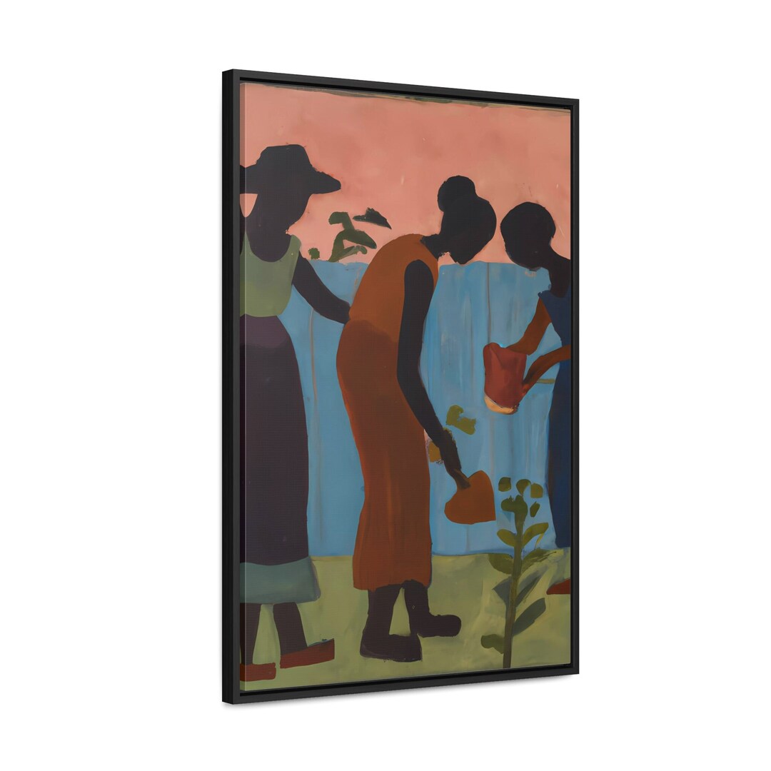 Lady in Rust, Land Series | Framed Canvas Art - Etsy