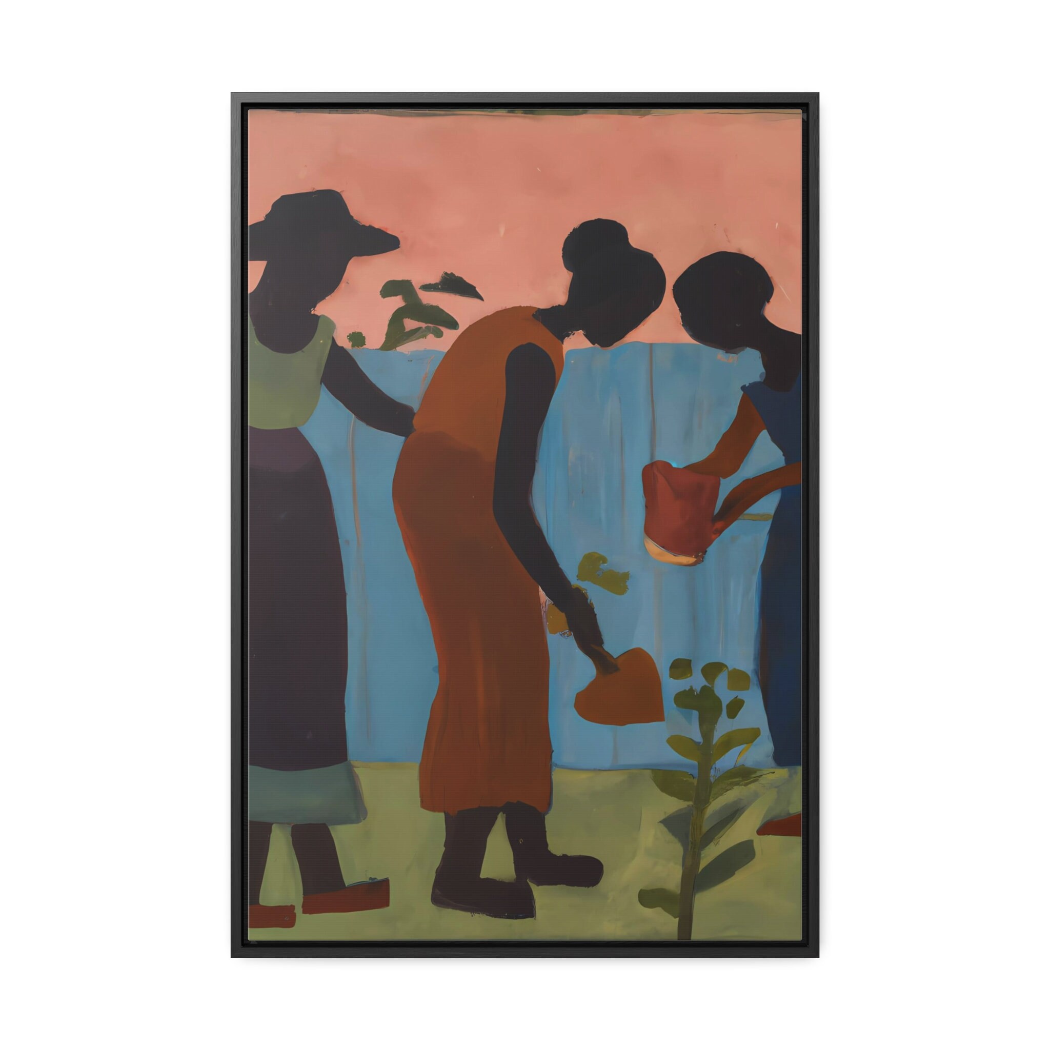 Lady in Rust, Land Series Framed Canvas Art - Etsy