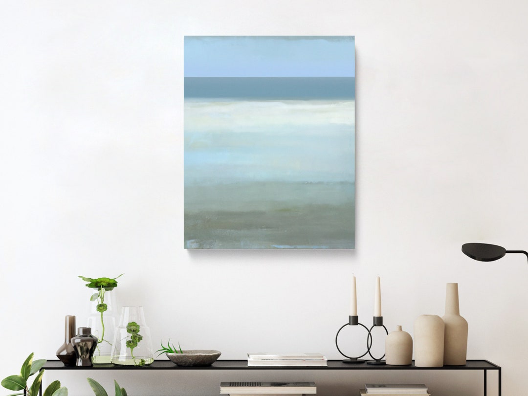 Lakeside, Abstract Art Series, CANVAS Wall Art | Seascape Nautical, Sea ...