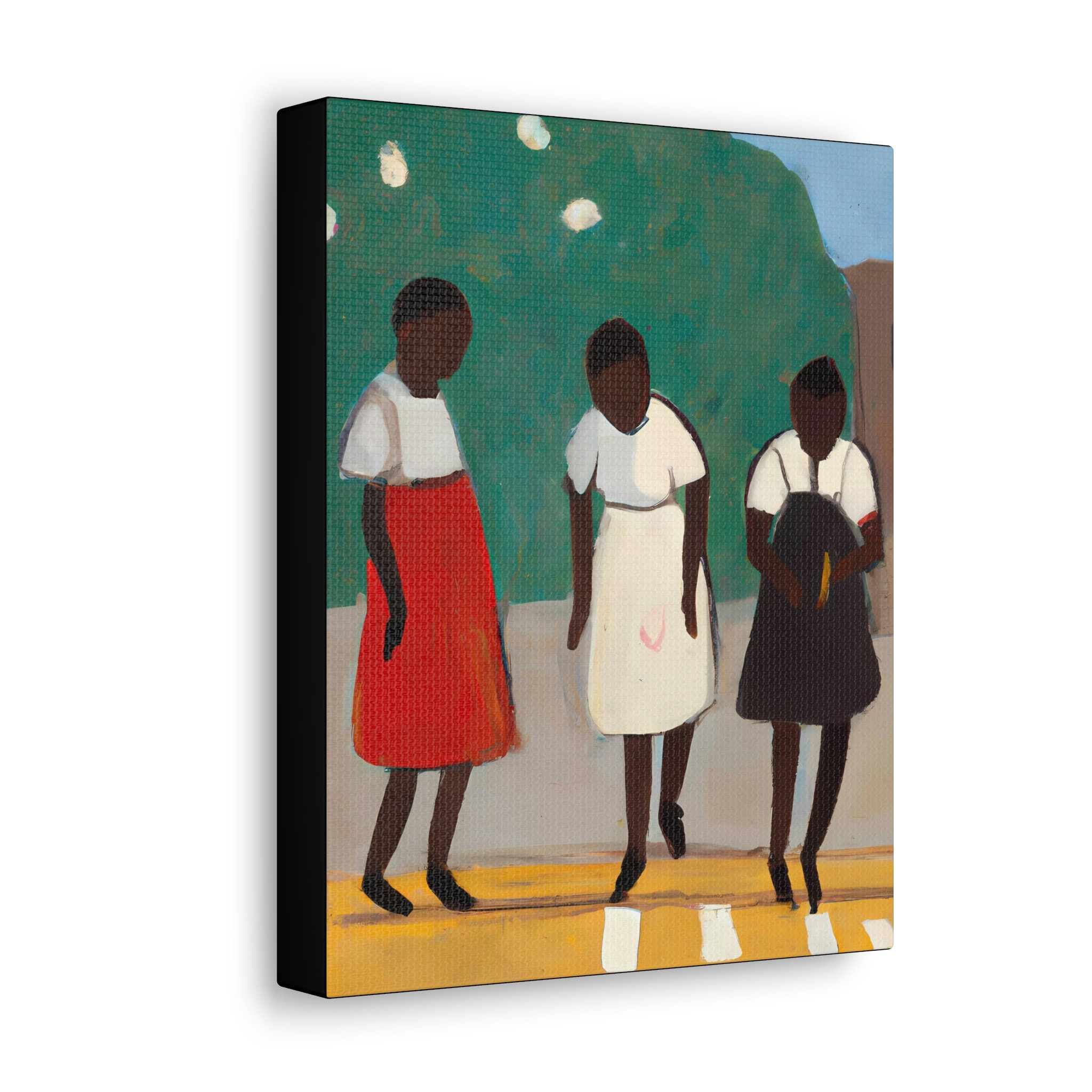 Black Folk Art, Hop, CANVAS Wall Art Black Art Prints, African American ...