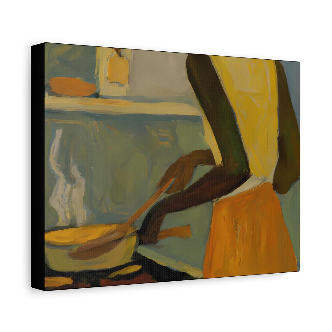 Wednesday, Kitchen Series, Horizontal CANVAS Wall Art | Black Cooking ...