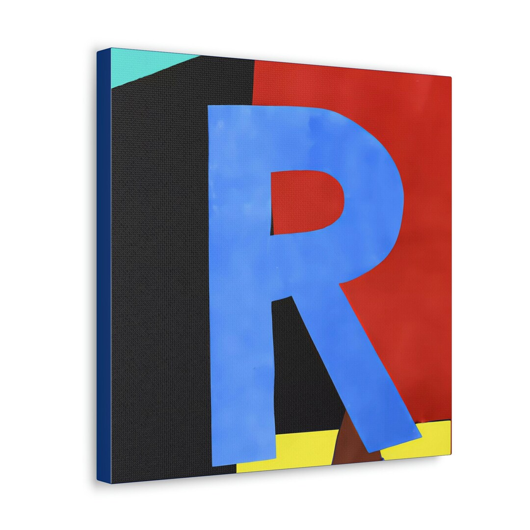 Collage R, Letter Art, CANVAS Wall Art, Wall Decor, Art, Art Prints ...