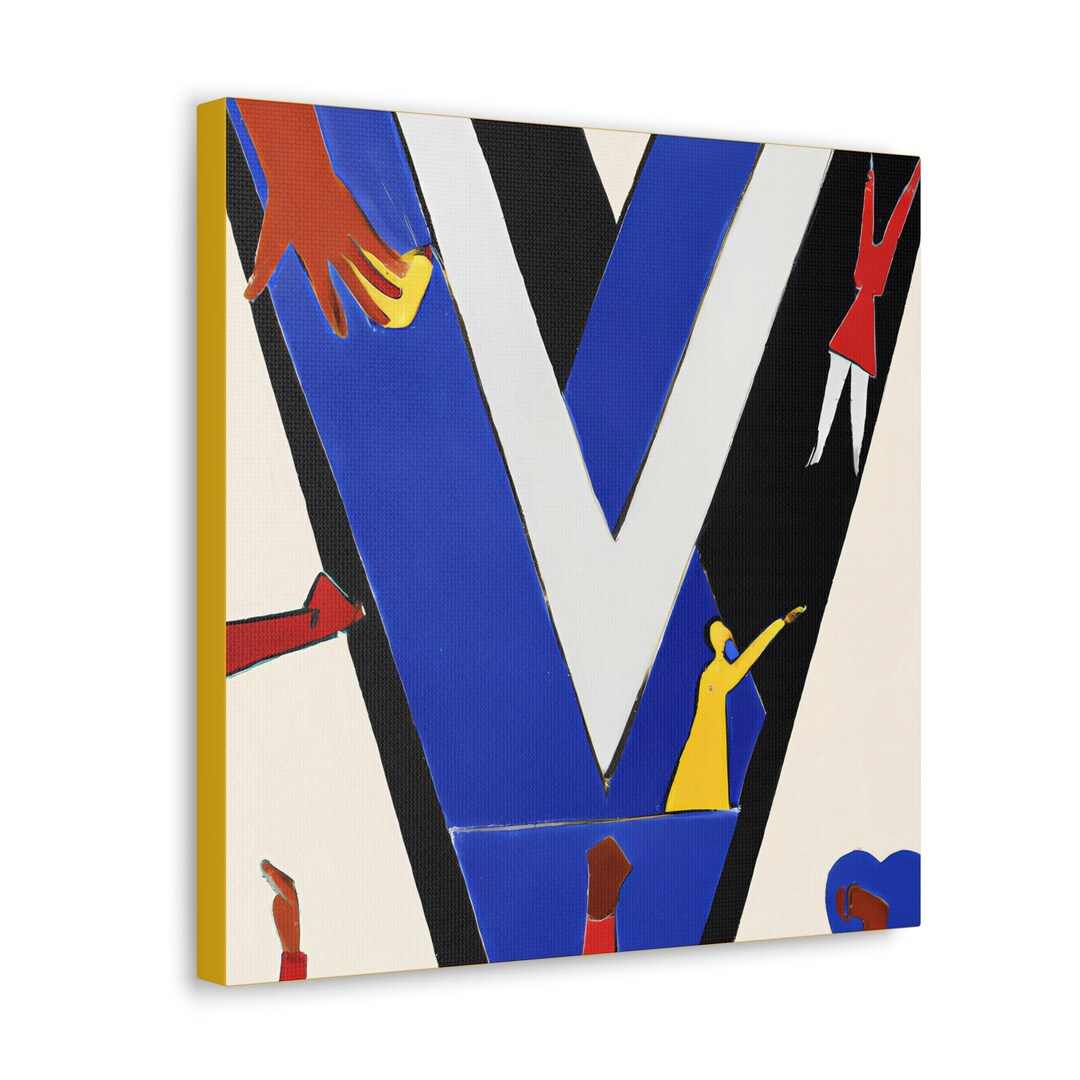 Collage V, Letter Art, CANVAS Wall Art, Wall Decor, Art, Art Prints ...