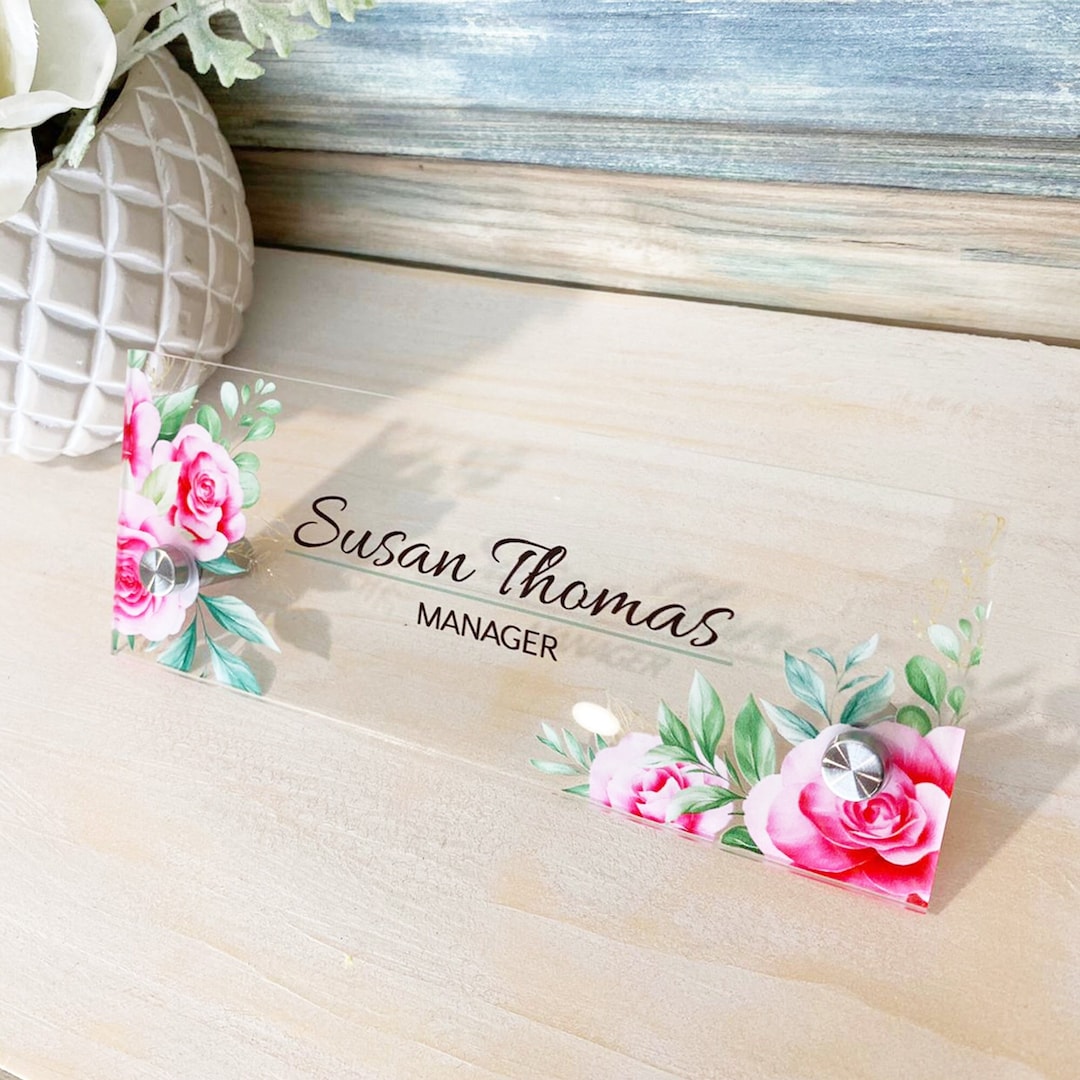Desk Name Plate Office Supply Personalized Secretary Sign Gift - Etsy