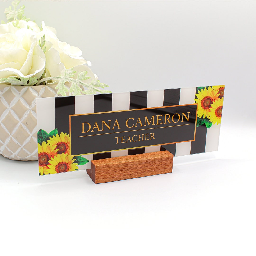 Name Plates for Desks Desk Name Plate Nameplate on Desk - Etsy