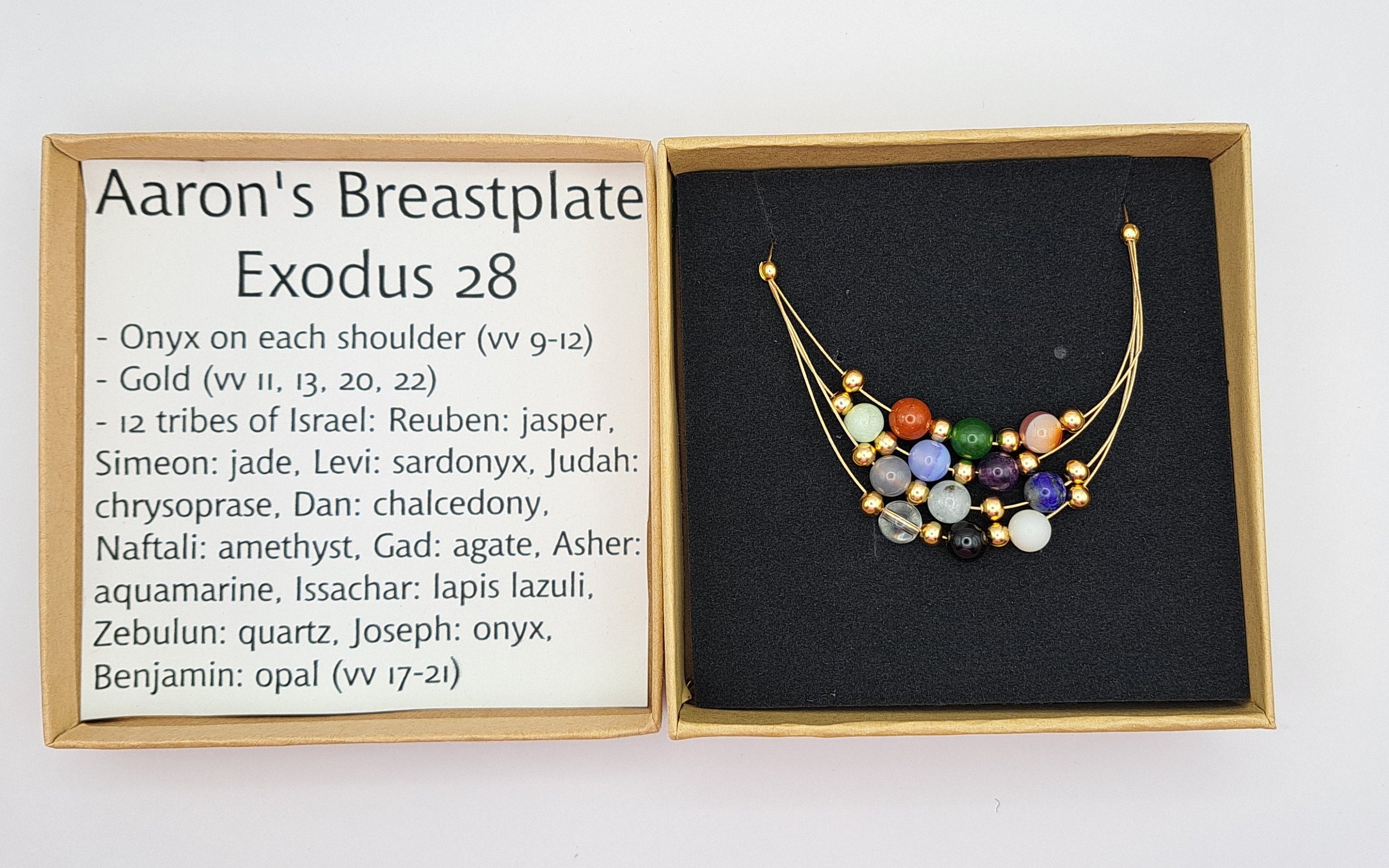 Aaron's High Priest Breastplate Old Testament Exodus 28 Twelve Tribes ...