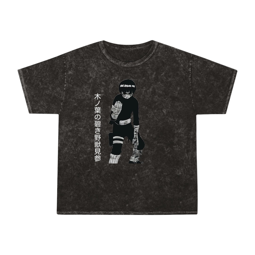 Rock Lee Acid Wash Tee - Etsy
