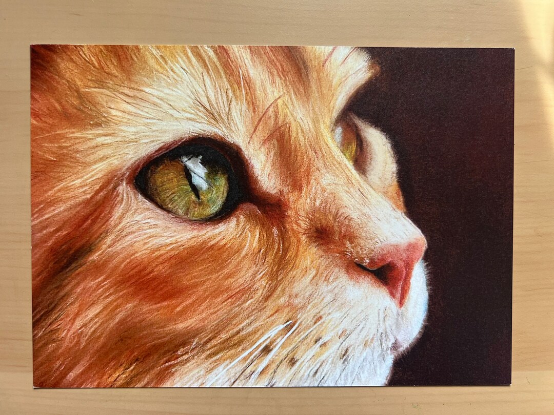 Ginger Cat Art Print - Etsy