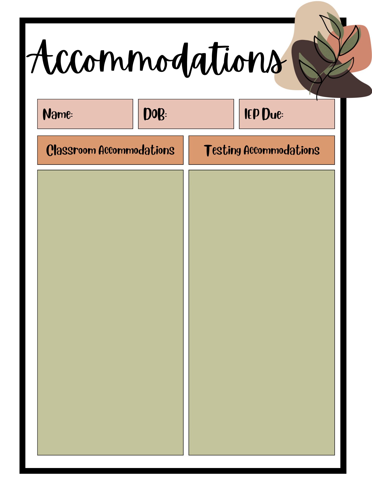 Editable Teacher Binder for Special Education Teachers - Etsy