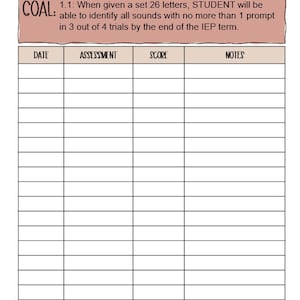 Editable Data Tracking Sheets - Etsy