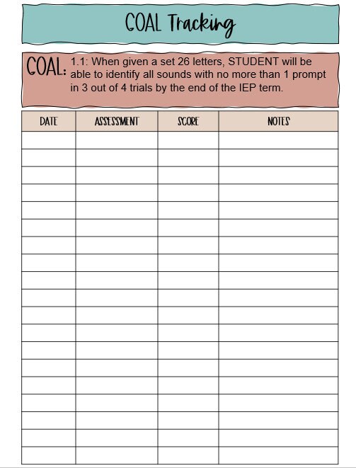 Editable Data Tracking Sheets - Etsy