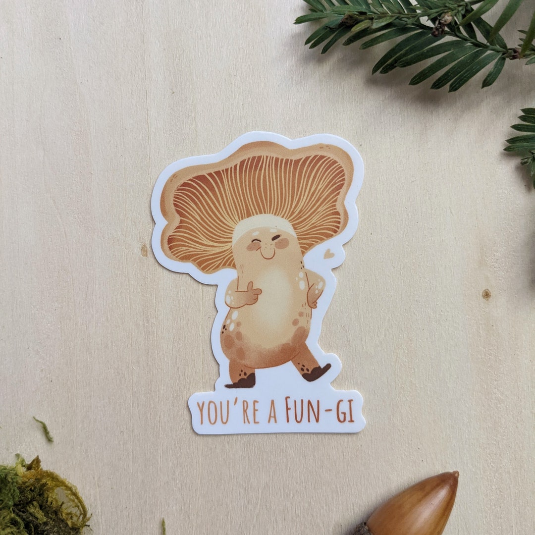 Fungi Vinyl Sticker - Etsy