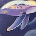 Magical Whale, Art Print 8x10 - Etsy
