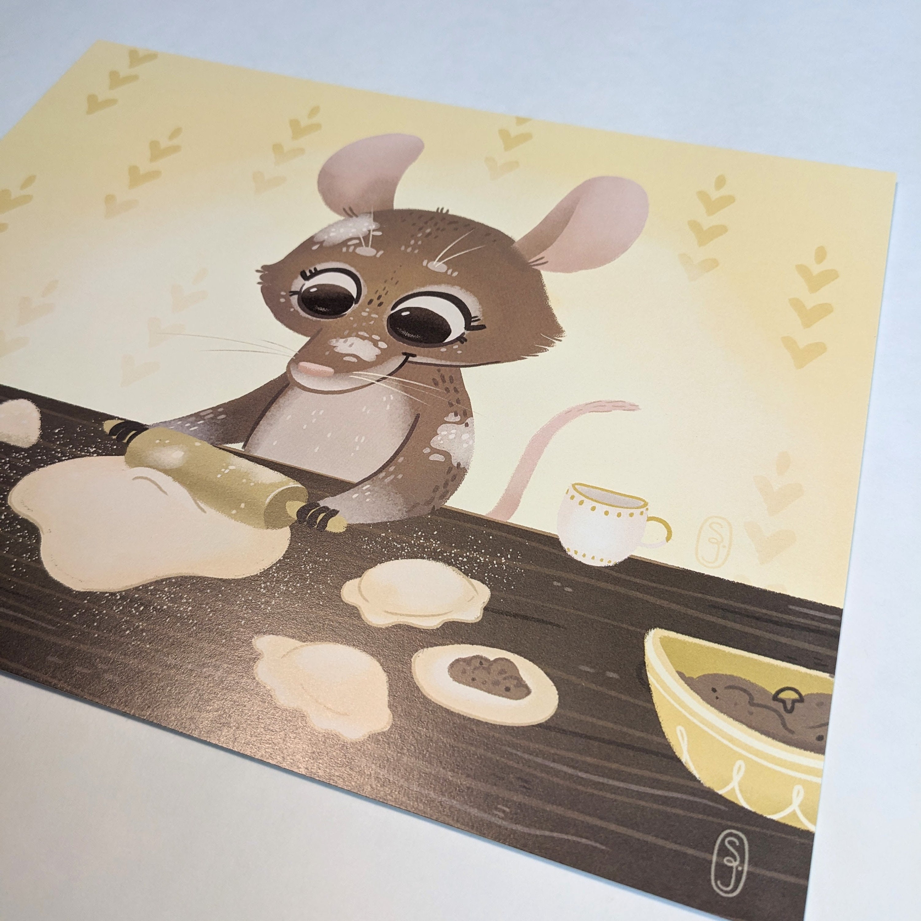 Mouse Making Pierogi, Art Print 8x10 - Etsy
