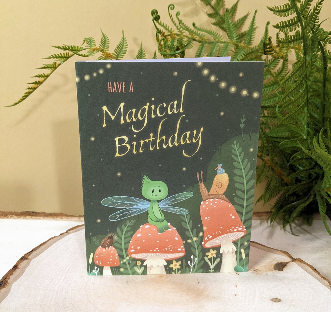 Magical Birthday Greeting Card - Etsy