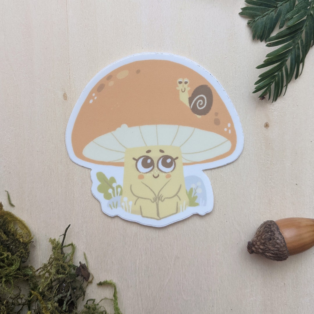 Mushroom Vinyl Sticker - Etsy