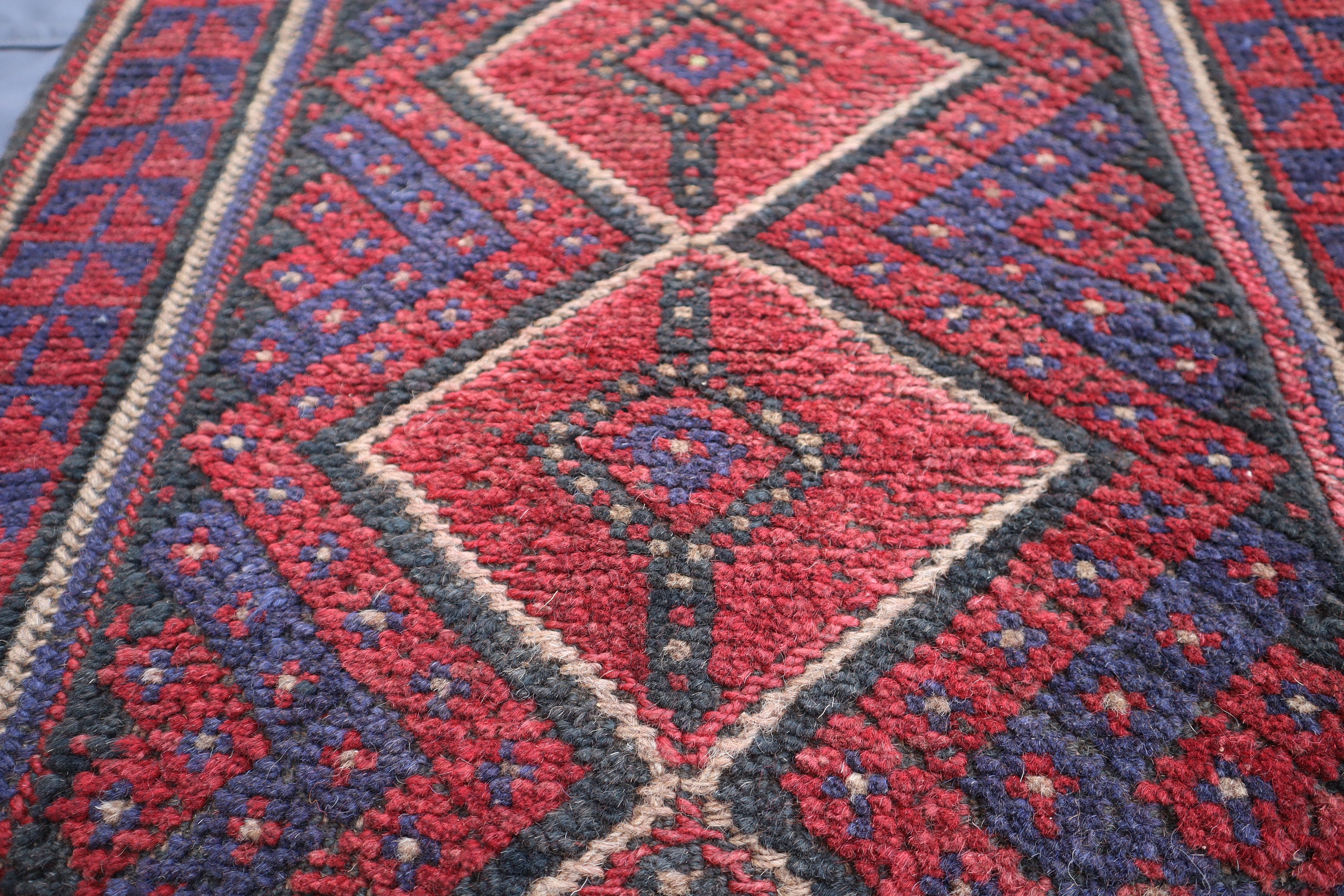 2x8 Ft Handmade Runner Rug Afghan Oriental Runner Rug, Hand Knotted ...
