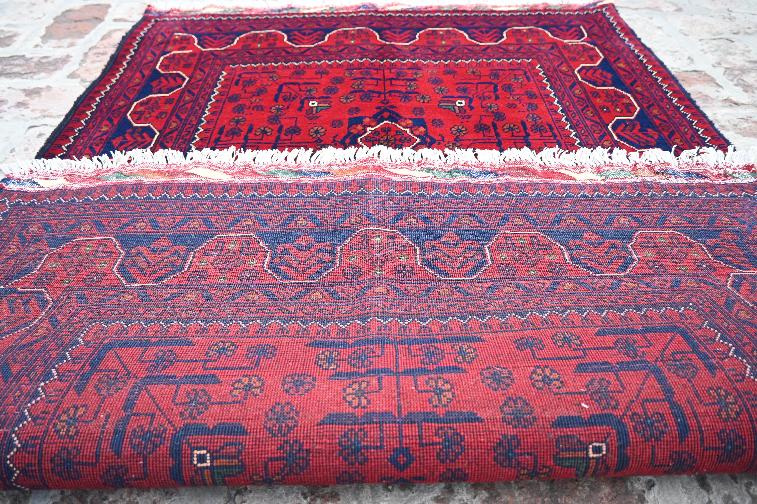3.4x5.6 Ft High Quality Rug- Handmade Afghan Khamiyab Rug, Turkmen ...