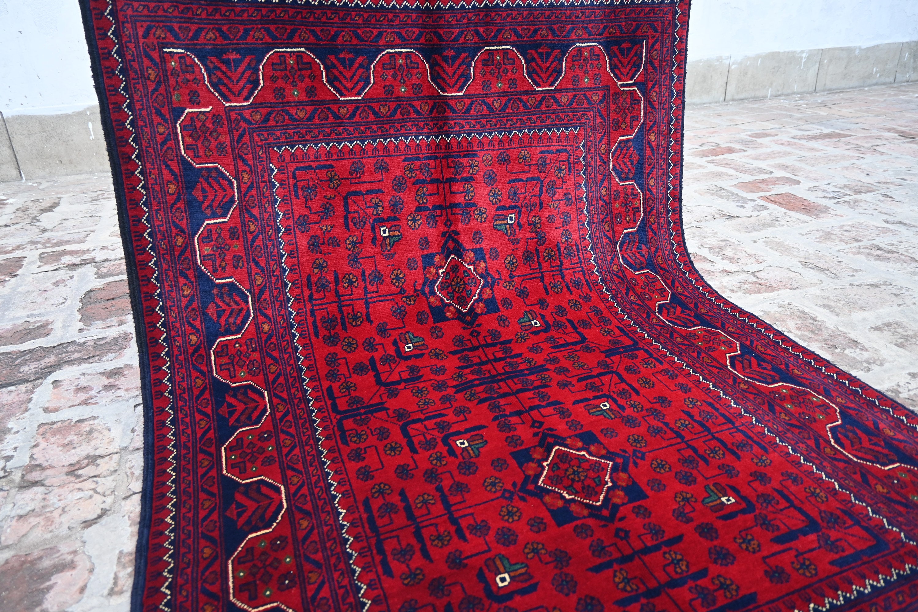 3.4x5.6 Ft High Quality Rug- Handmade Afghan Khamiyab Rug, Turkmen ...