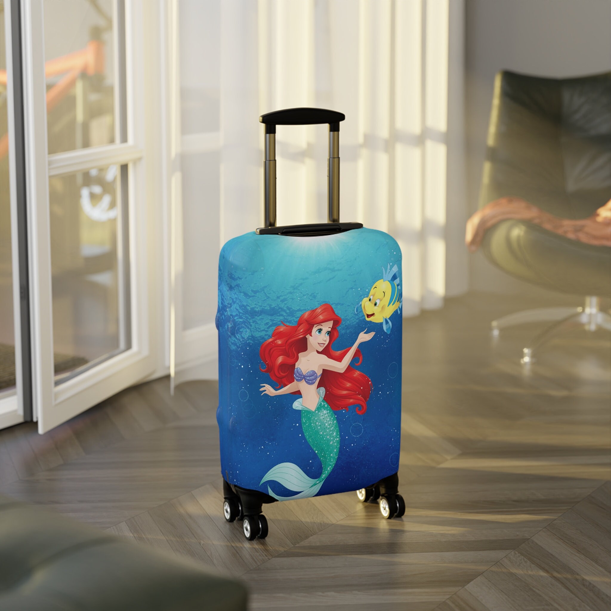 The Little Mermaid Cartoon Luggage Cover