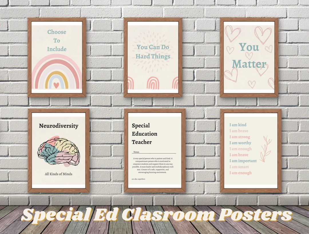 Inclusion Posters for Classroom Special Education Classroom - Etsy