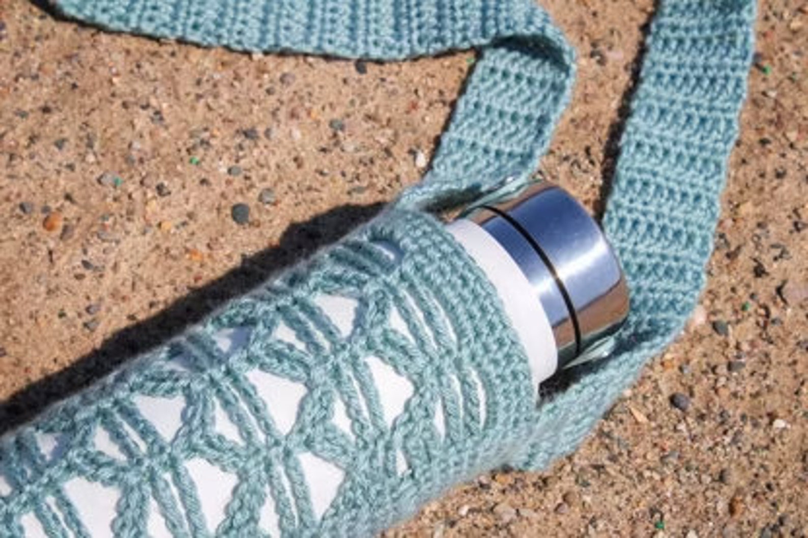 Crochet Water Bottle Bag Pattern, Crochet Water Bottle Bag, Crochet ...