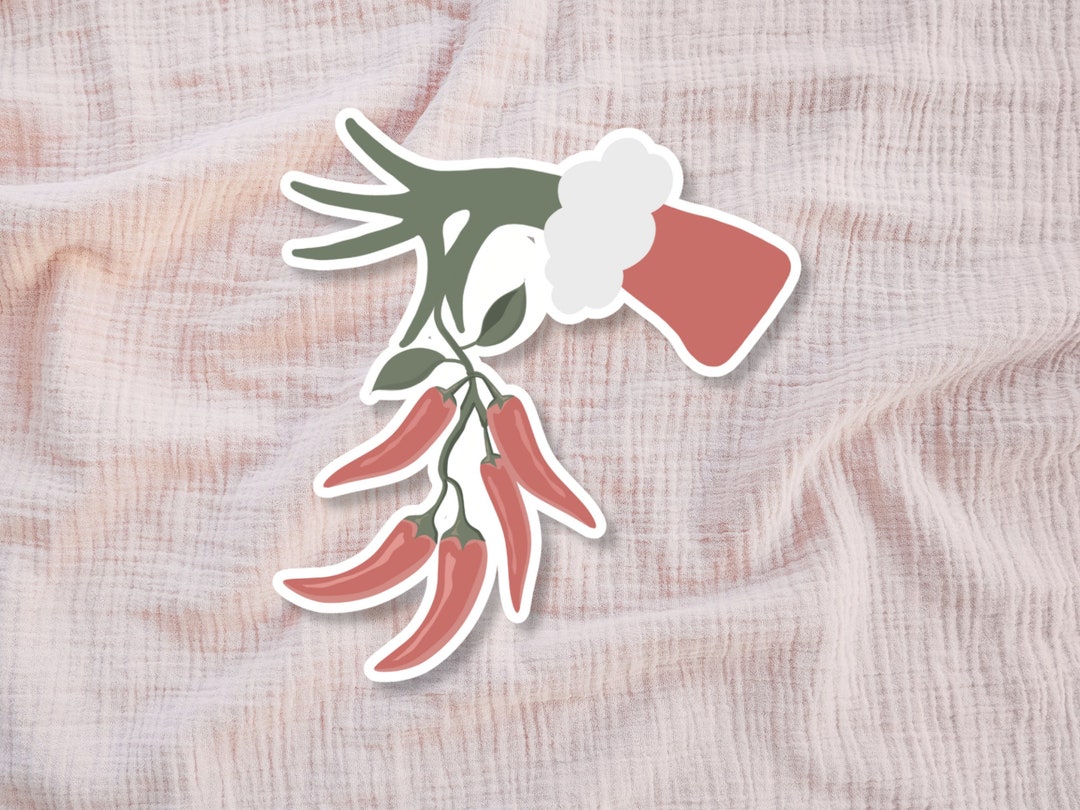 Grinch Hand Sticker Grinch Sticker Smut Sticker - Etsy