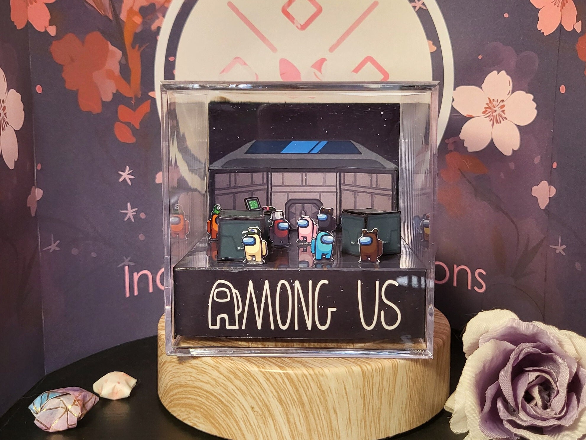 Among Us Diorama Cube - 3D Videogame - Gift for Gamer - Shadow Box ...